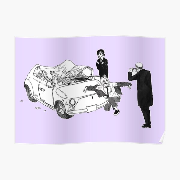 "Power & Kobeni Car Crash" Poster for Sale by Witherxx | Redbubble