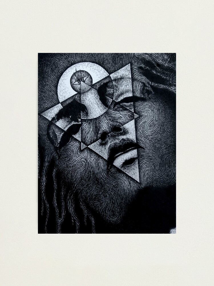 Lámina fotográfica «Last Embers - Dibujo a tinta de Frank Heiler» de ...