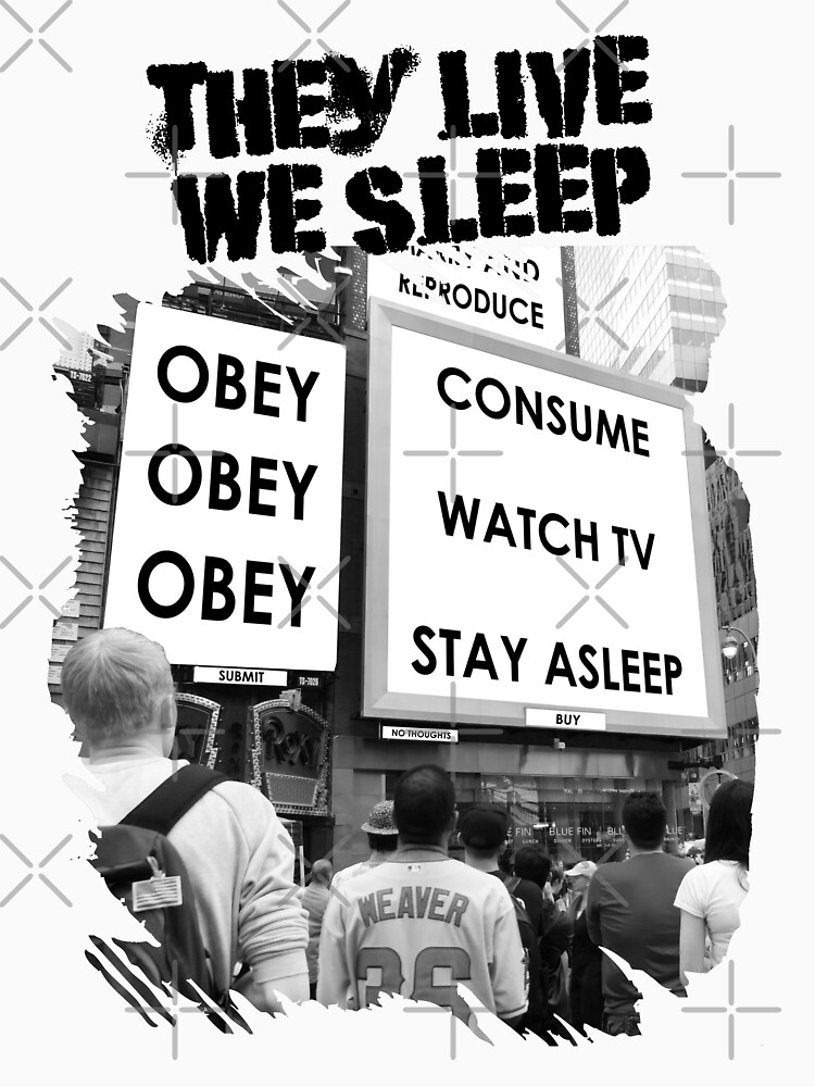 "They Live Movie Tshirt" T-shirt for Sale by Zshan | Redbubble | they ...