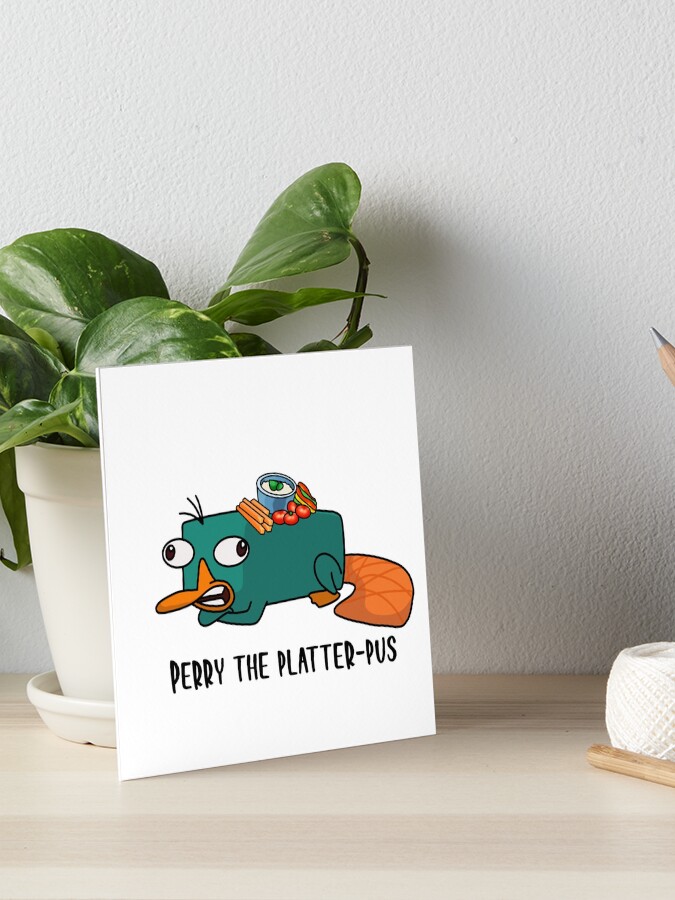 "Perry The Platter-Pus" Art Board Print for Sale by beckahbrooks ...