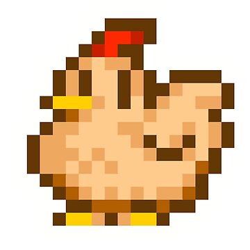 "Stardew Valley Chicken" Sticker for Sale by NDeYoungLLC | Redbubble