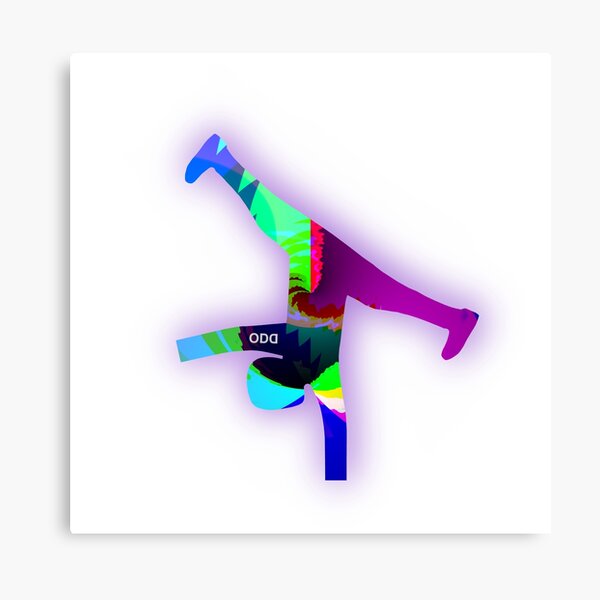 "dancer pixel art comic style futuristic cubism" Canvas Print for Sale ...