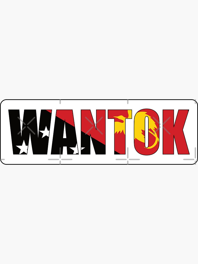 "Wantok PNG - Papua New Guinea" Sticker for Sale by PNG-pikinini ...