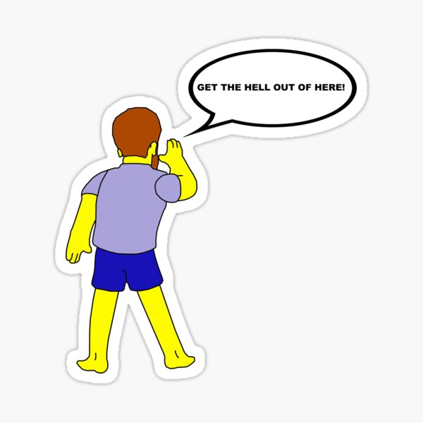 Sticker « Dites adieu à une chaussure ? », par Heywood47 | Redbubble