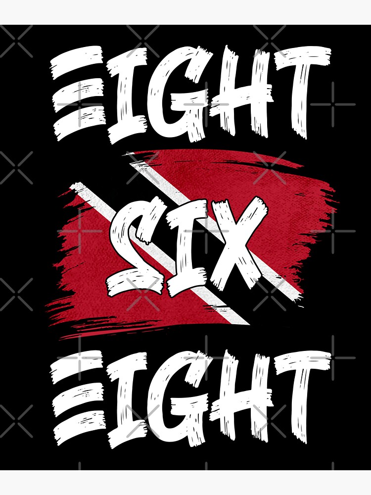 "Trinidad Area Code Eight Six Eight 868 Trinidad and Tobago Flag ...