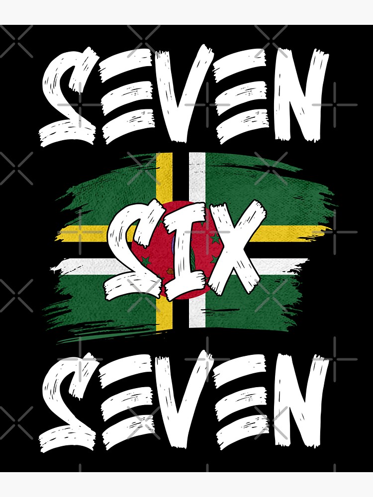 "Dominica Area Code Seven Six Seven 767 Dominican Flag" Sticker for ...