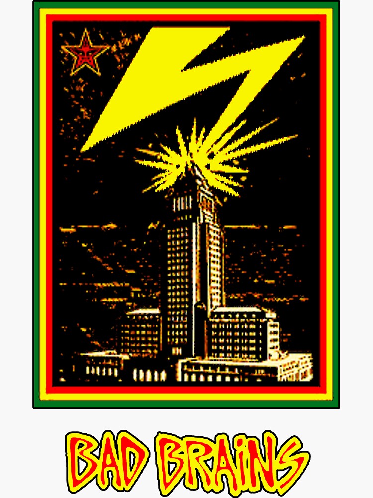 "Bad Brains logo Genres Hardcore punk" Sticker for Sale by nammere90 ...