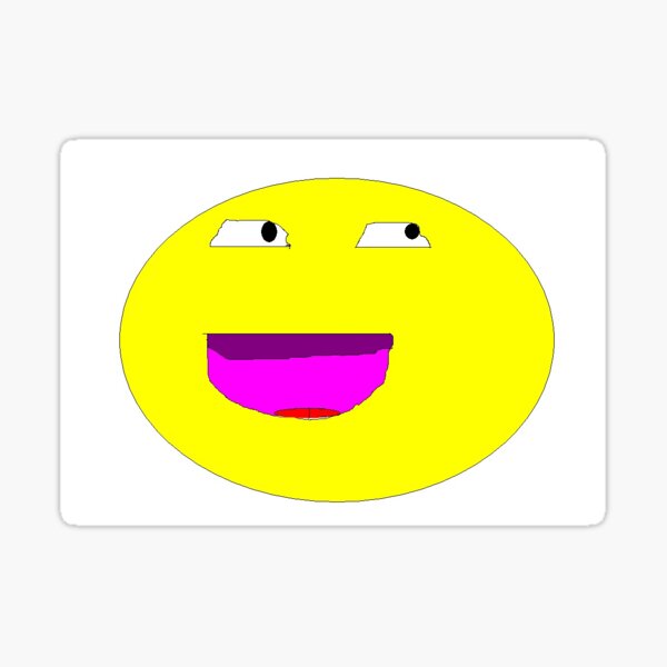 "Painted Epic Face" Sticker for Sale by TrueGoldenAge | Redbubble
