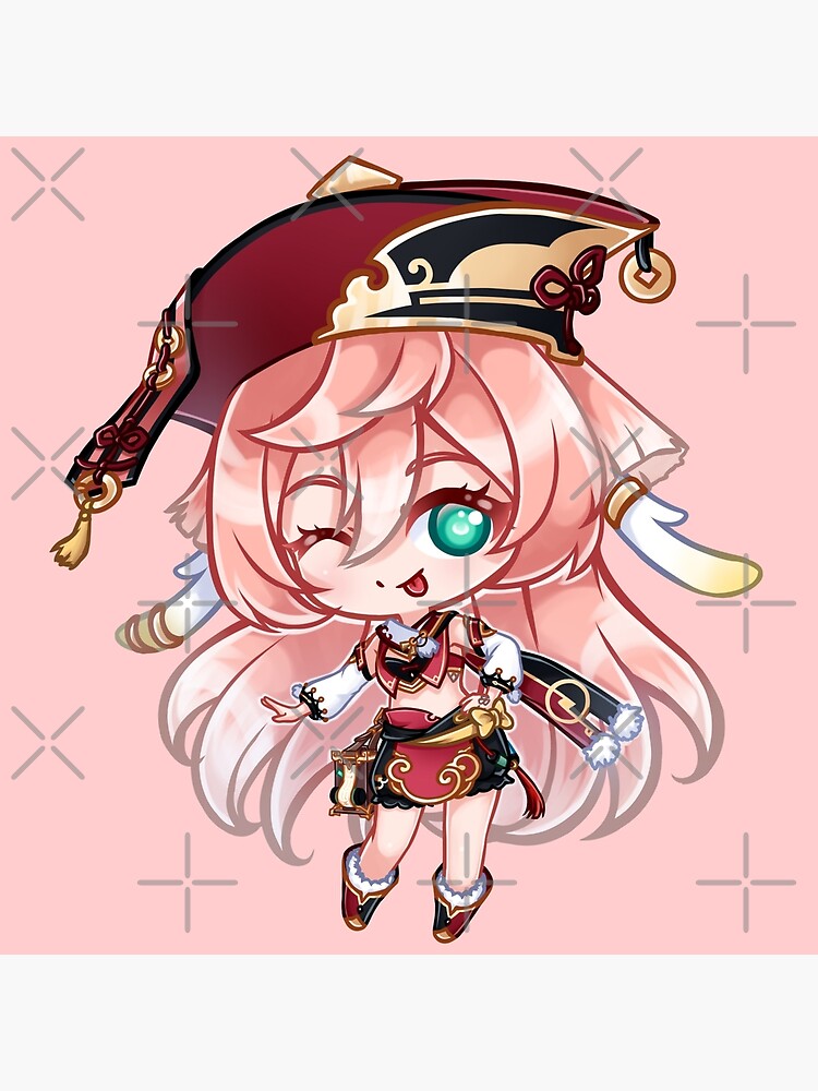 "Yanfei chibi" Poster for Sale by HellaKumii | Redbubble