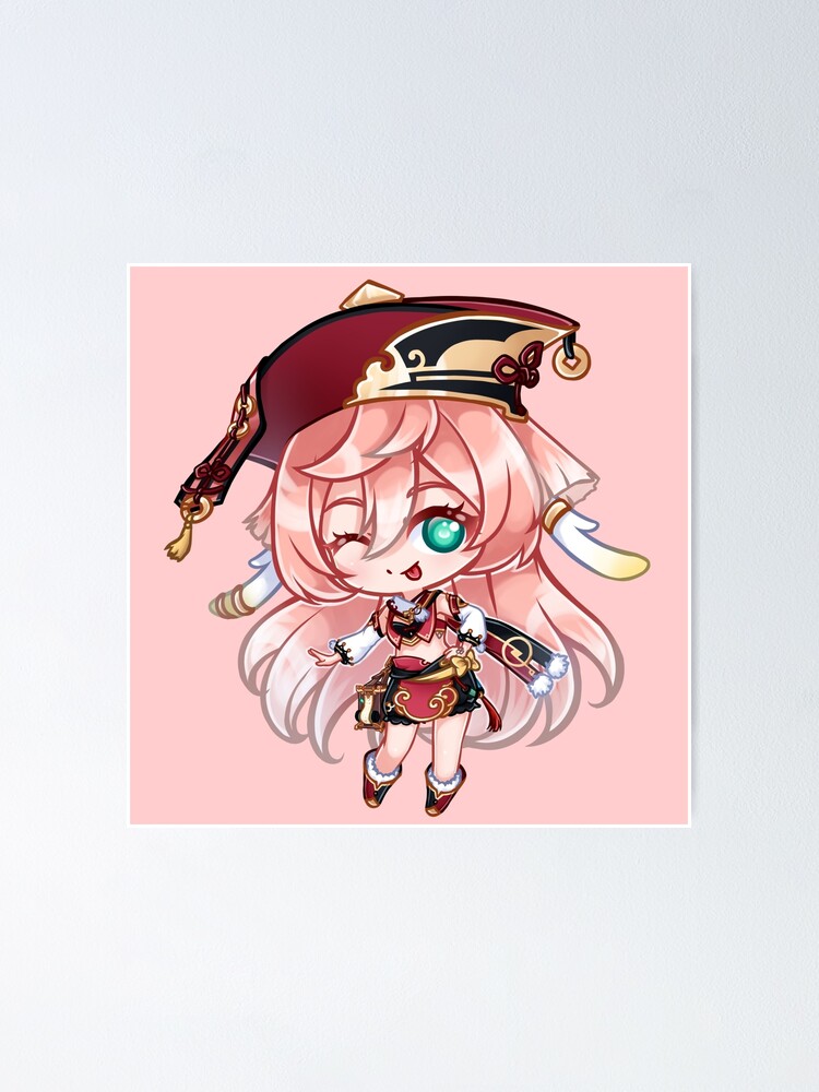 "Yanfei chibi" Poster for Sale by HellaKumii | Redbubble