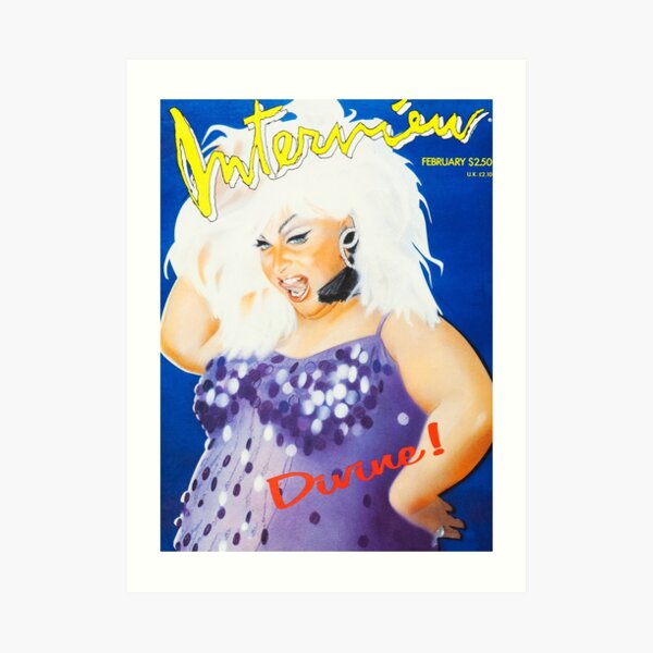 "Divine- Interview Magazine Retro Art" Art Print for Sale by Thequick1 ...