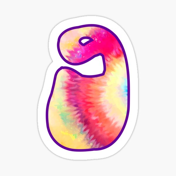 "Number 9 nine Hippie Tie Dye" Sticker for Sale by redblackline | Redbubble