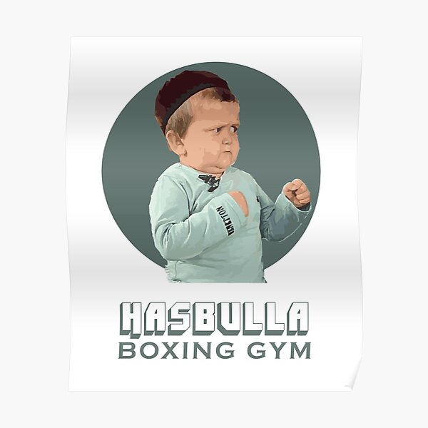 "Hasbulla Box-Fitnessstudio" Poster von asherdesign | Redbubble