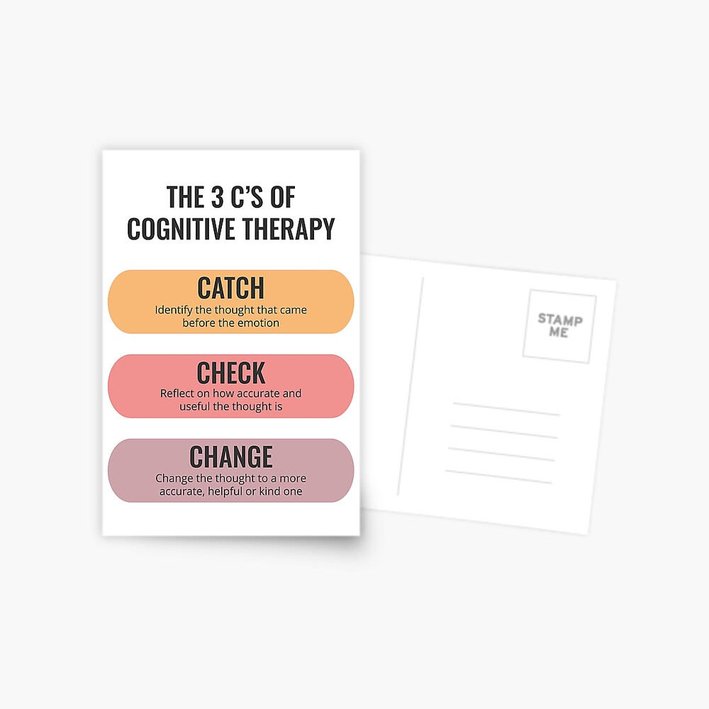 "3 C's of Cognitive Therapy, CBT, Cognitive Behavioural Therapy ...