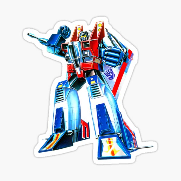 "US Transformers Starscream G1 Box Art 01" Sticker for Sale by ...