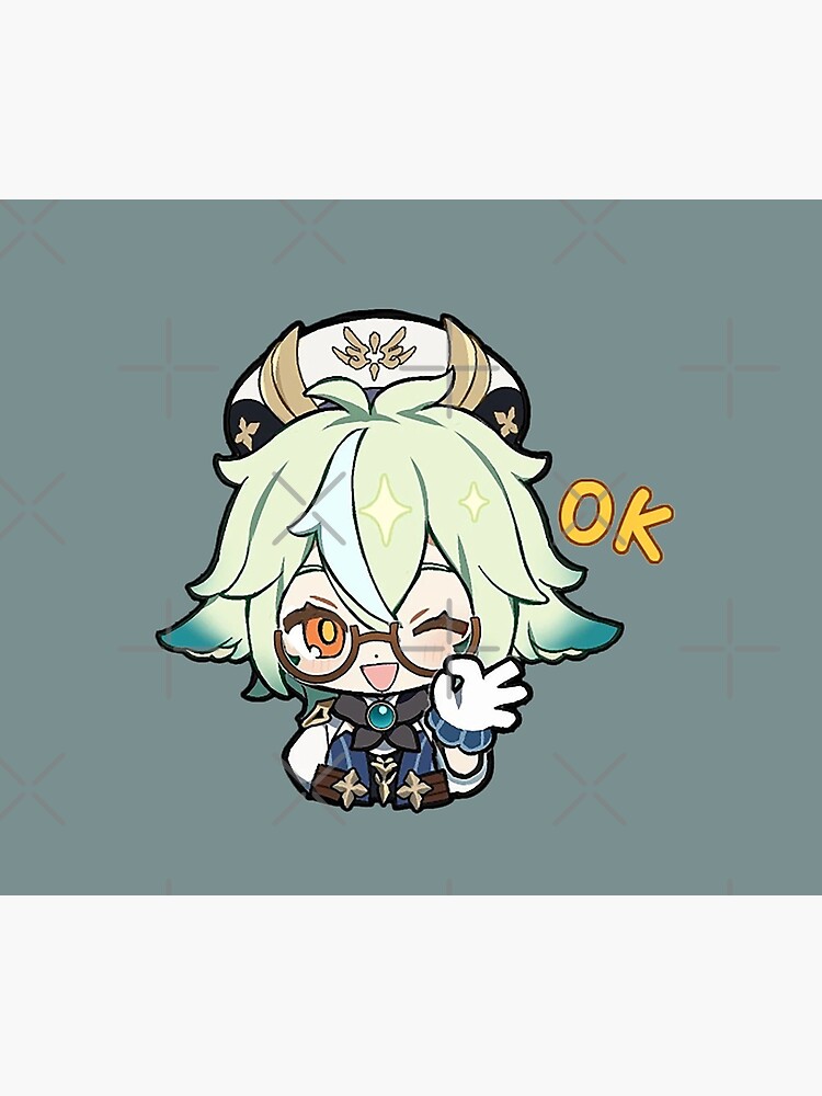 "Genshin Impact - Chibi Sucrose Kawaii WeChat Sticker" Mouse Pad for ...