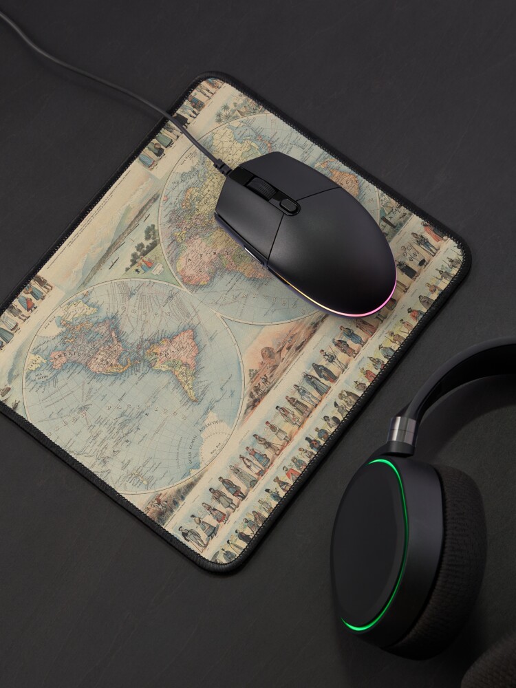 "Old Map of the World in 1880." Mouse Pad for Sale by ganje | Redbubble