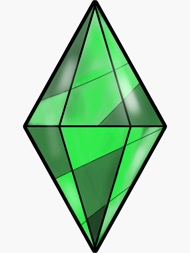 "the sims plumbob" Sticker for Sale by finster-arts | Redbubble