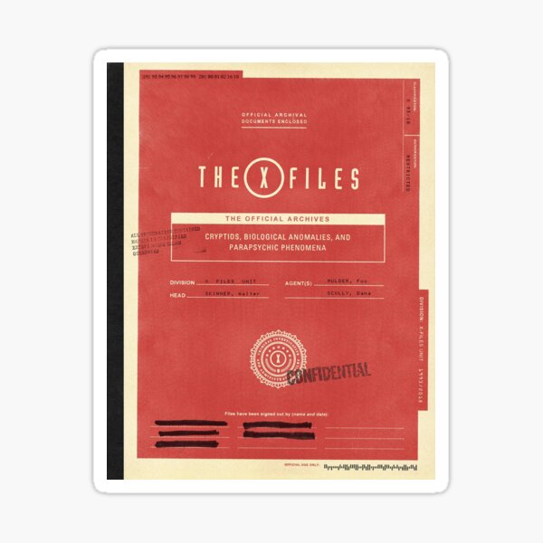 "The X-Files FBI Official Folder " Sticker for Sale by Exide | Redbubble