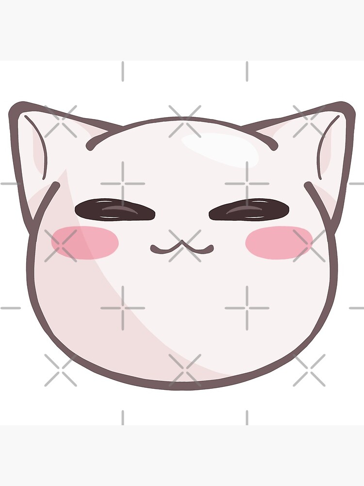 "Cute PuffCat Face" Art Print for Sale by cazora | Redbubble