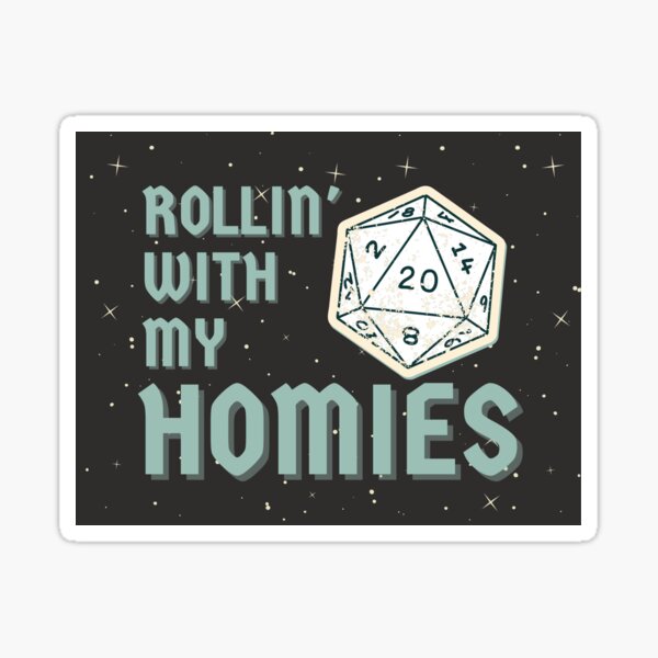 "Rollin'" Sticker for Sale by GoldenFleeceArt | Redbubble