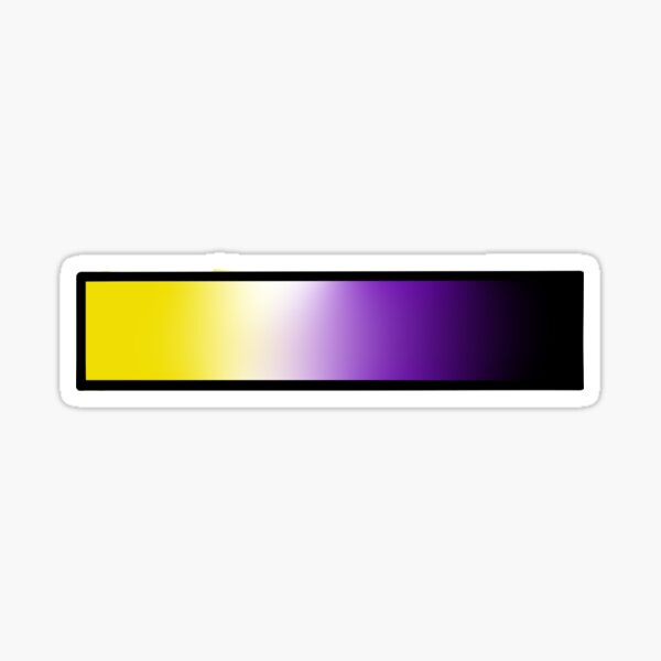 "Non-Binary Pride Design" Sticker by PridePoint | Redbubble