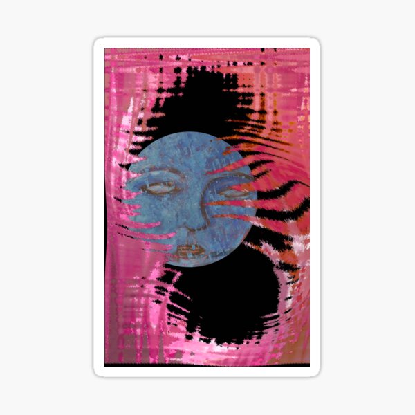 "Blue Moon" Sticker by blackprincess | Redbubble