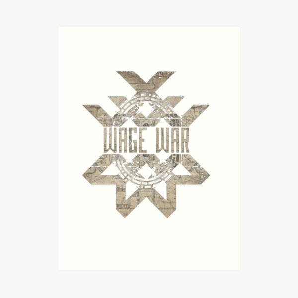 "WAGE WAR - BLUEPRINTS LOGO" Art Print for Sale by BrandonSather ...