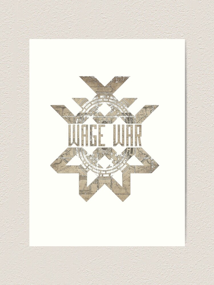 "WAGE WAR - BLUEPRINTS LOGO" Art Print for Sale by BrandonSather ...