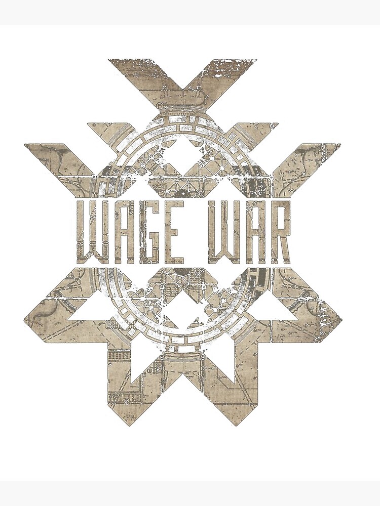 "WAGE WAR - BLUEPRINTS LOGO" Art Print for Sale by BrandonSather ...