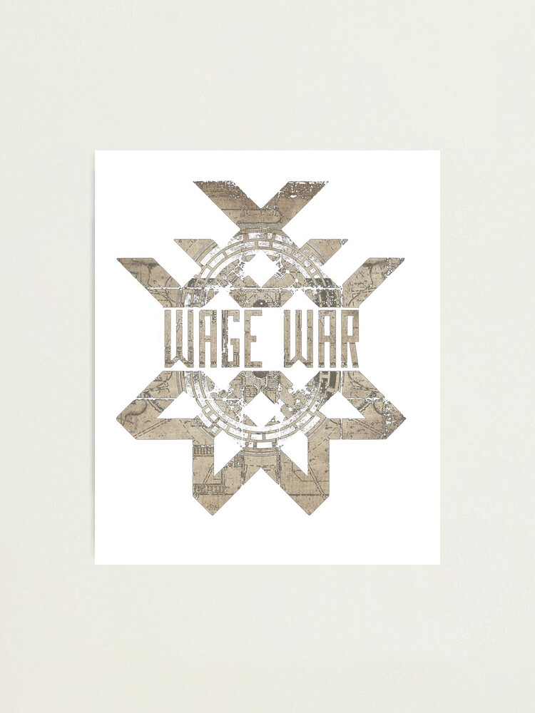 "WAGE WAR - BLUEPRINTS LOGO" Photographic Print for Sale by ...