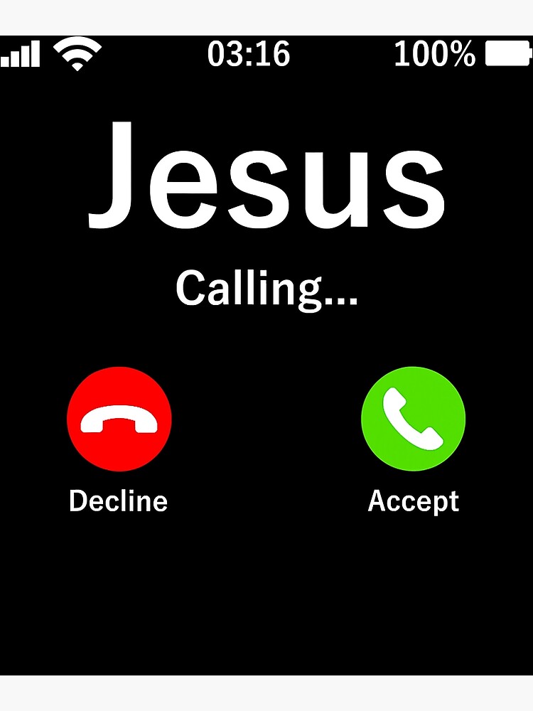 "Jesus Is Calling - Christian" Poster for Sale by shurimaa | Redbubble