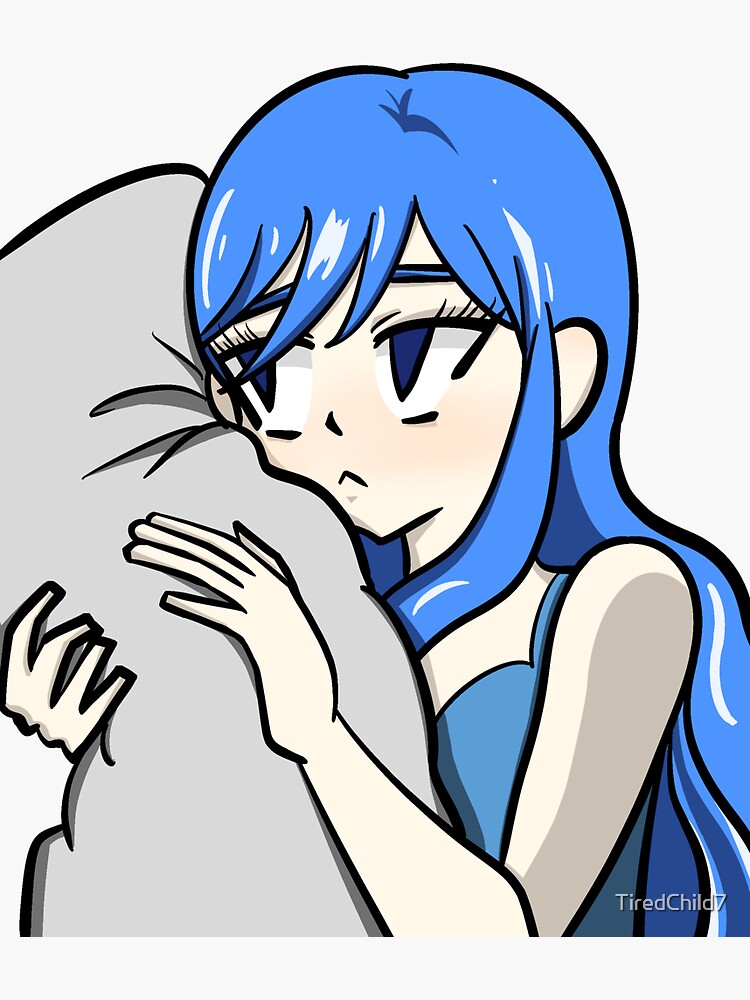 "Sleepy Juvia " Sticker for Sale by TiredChild7 | Redbubble