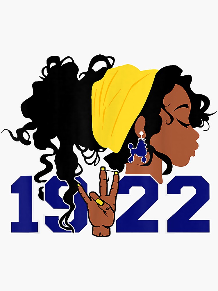 Pegatina «Mujeres SGRho Sigma-1922 Poodle Gamma-Rho Hand Sign» de ...