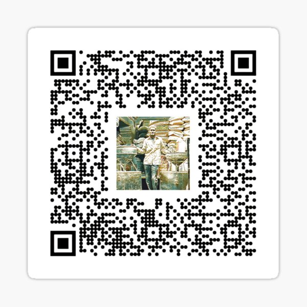 "Flour Man NFT QR Code" Sticker for Sale by davesag | Redbubble