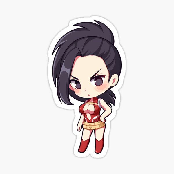 Sticker « Momo Yaoyorozu Chibi - My Hero Academia », par Lucia-Style ...