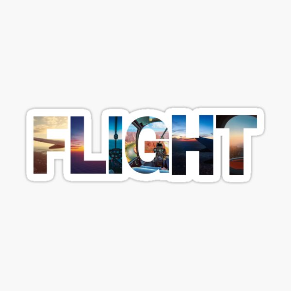 "FLIGHT!" Sticker for Sale by CDeniseWDesigns | Redbubble