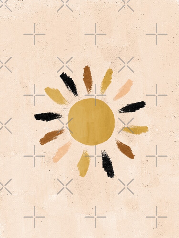 "Simple boho sun, minimalistic sun" Poster for Sale by CafeModern ...