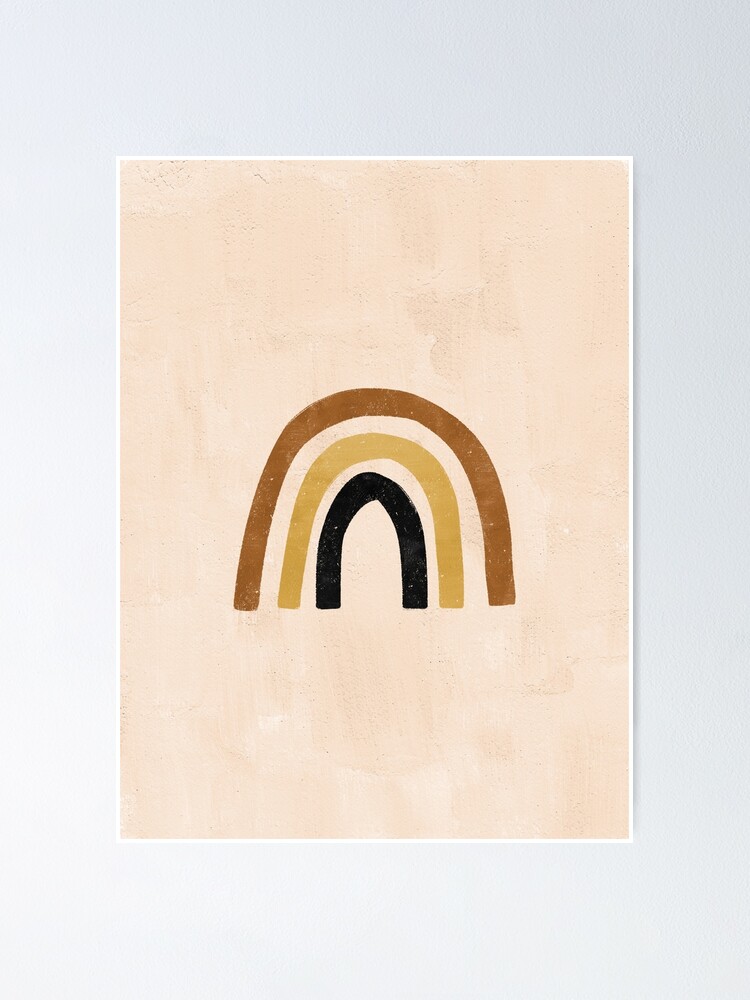 "Simple boho rainbow, minimalistic rainbow" Poster for Sale by ...