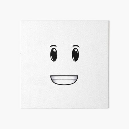 "Roblox Friendly Smile Face" Art Board Print for Sale by hutamaAdi98 ...