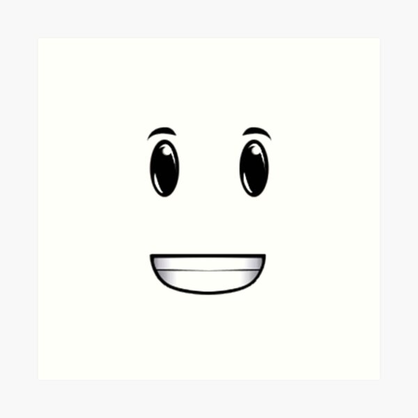 "Roblox Friendly Smile Face" Art Print for Sale by hutamaAdi98 | Redbubble