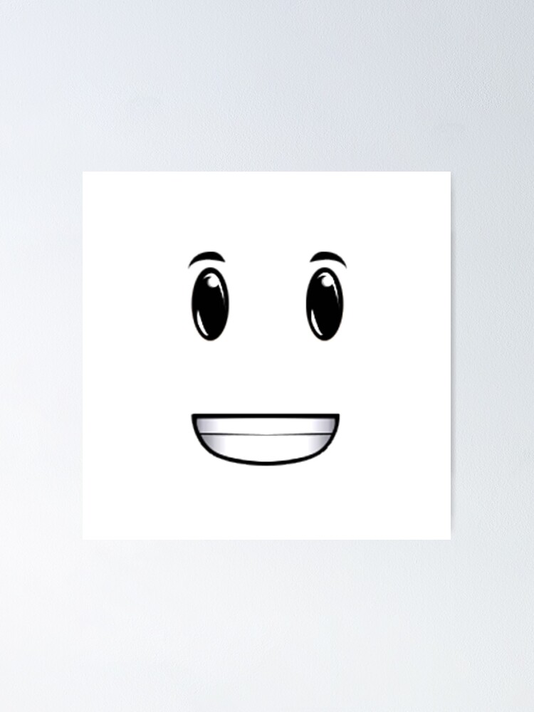 "Roblox Friendly Smile Face" Poster for Sale by hutamaAdi98 | Redbubble