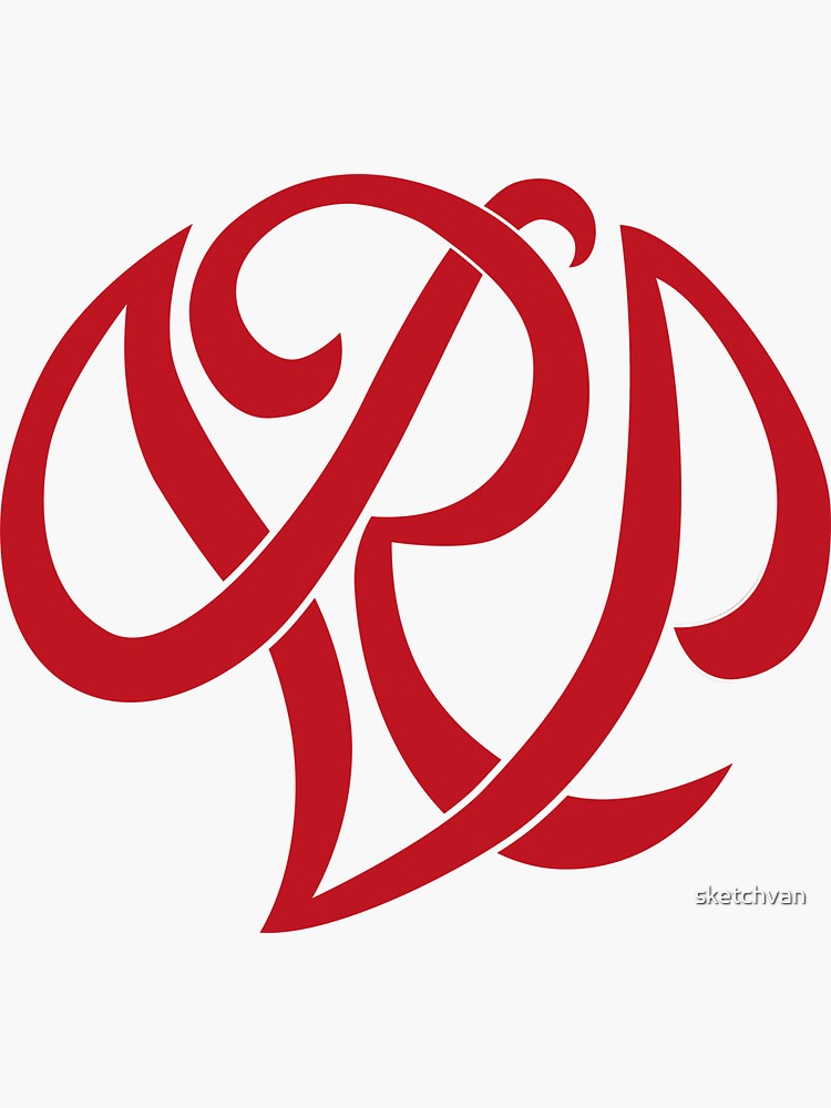 "RED VELVET QUEENDOM LOGO RED" Sticker for Sale by sketchvan | Redbubble
