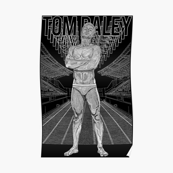 "TOM DALEY" Poster for Sale by bonydotson | Redbubble