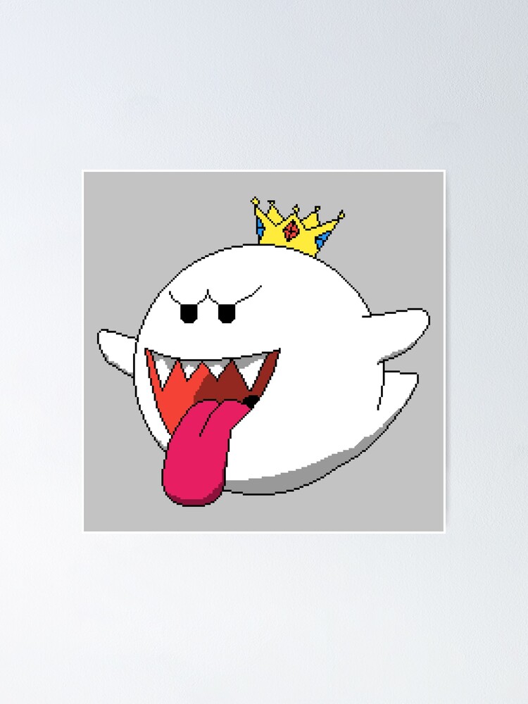 "King Boo Face" Poster for Sale by marcelamamo | Redbubble