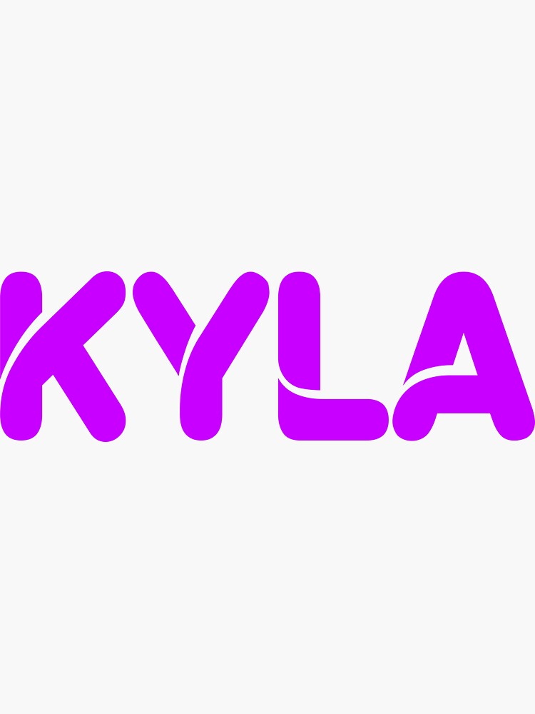 "KYLA" Sticker for Sale by ferolos | Redbubble