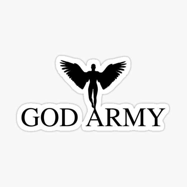 "GOD ARMY " Sticker for Sale by MR-MIGOLET | Redbubble