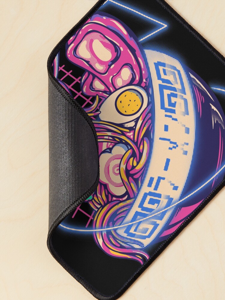 "Retrowave Ramen - Ramen Retrowave With Geometric Neon elements, Cute ...
