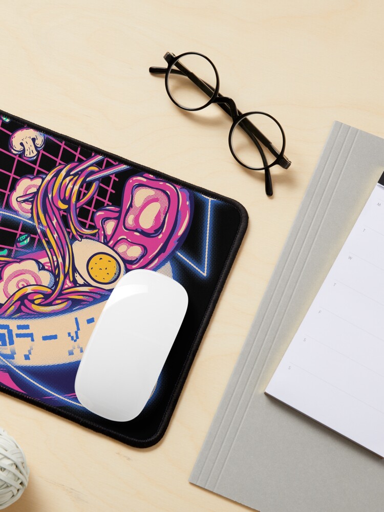 "Retrowave Ramen - Ramen Retrowave With Geometric Neon elements, Cute ...