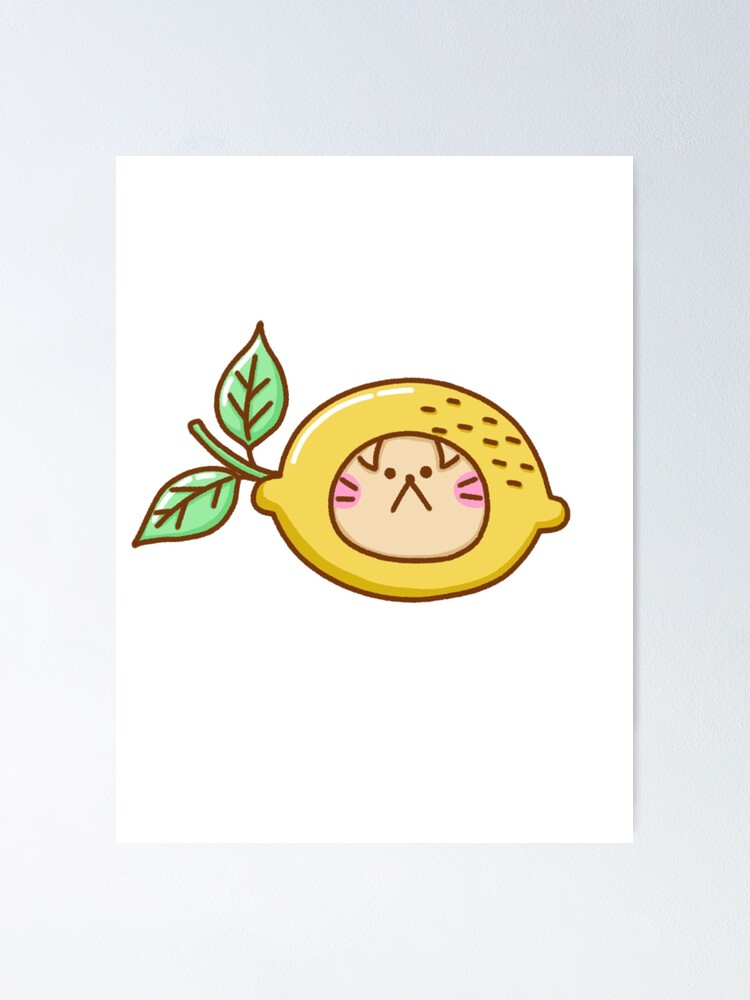 "Lemon cat" Poster by Friendshipp | Redbubble